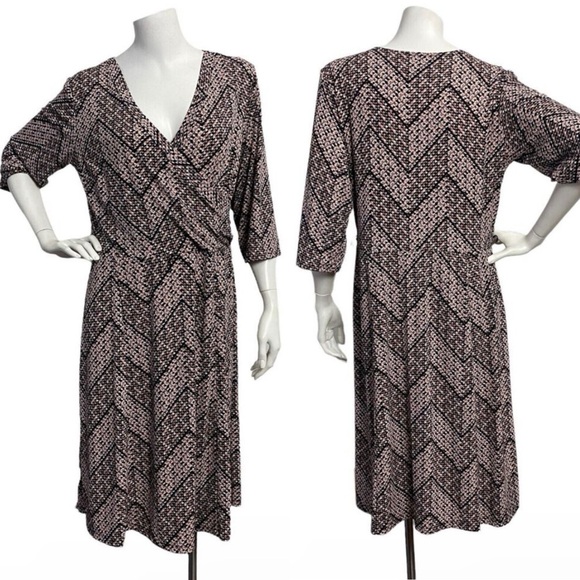 Enfocus Studio | Dresses | En Focus Women Geometric Print Stretch Faux ...